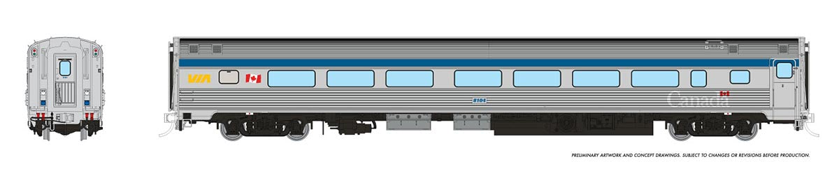 Rapido HO Budd Coach Via Rail Canada (HEP 1) *Reservation* – Railway ...