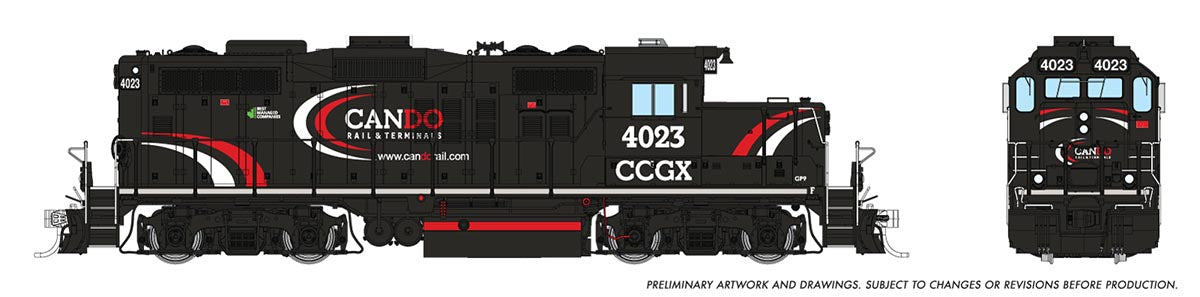 Rapido Ho Scale GMDD GP9u Cando - (CCGX) DCC Ready *Reservation ...