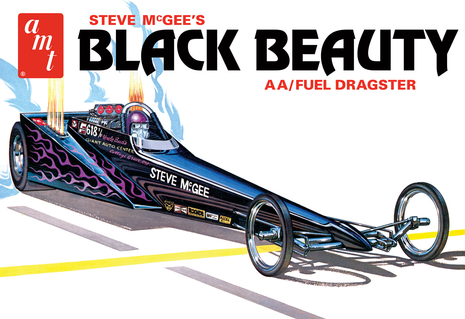 AMT Steve McGee Black Beauty Wedge Dragster 1:25 Scale Model Kit ...