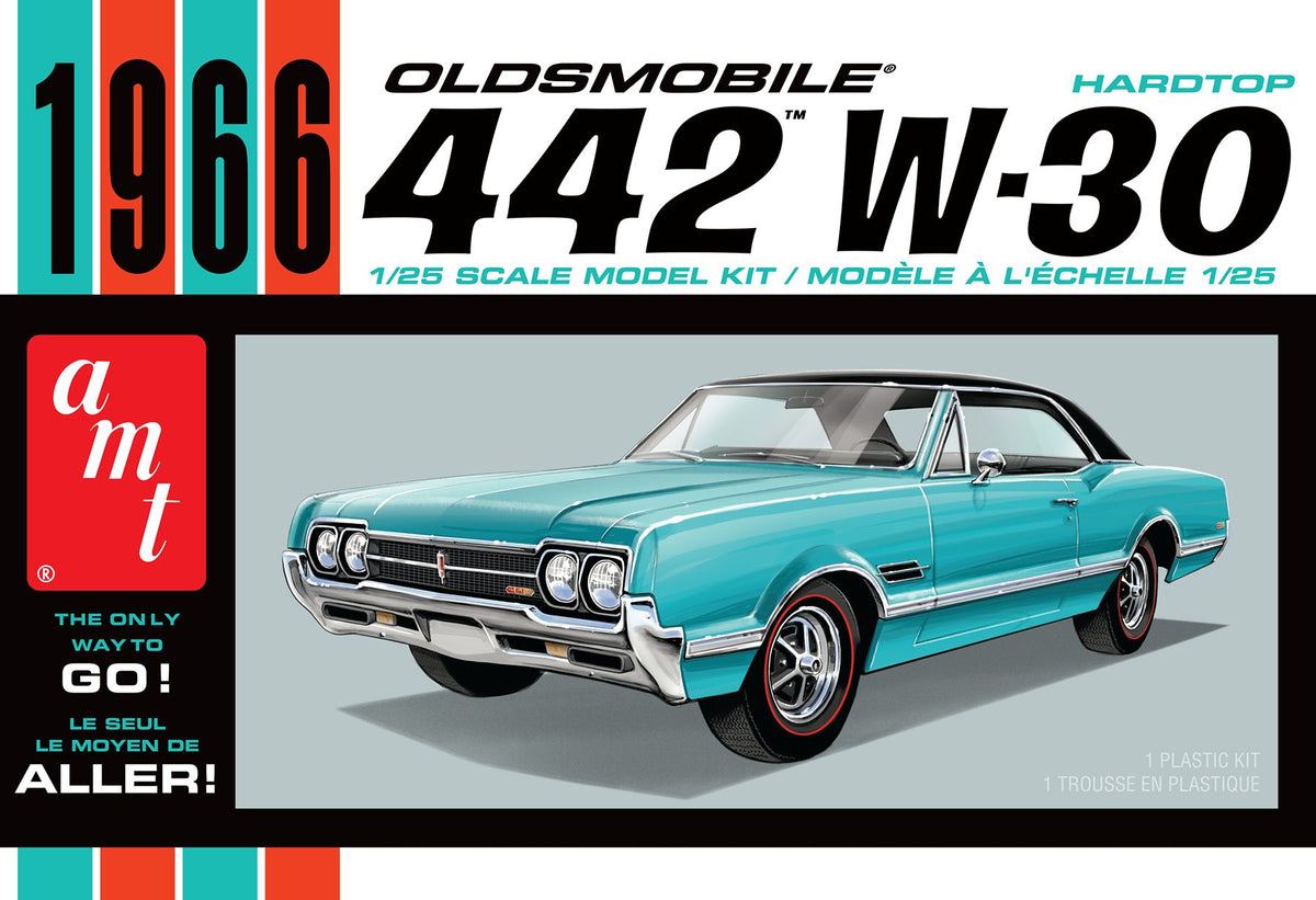 AMT 1966 Olds 442 Hardtop 1:25 Scale Model Kit – Railway City Hobbies