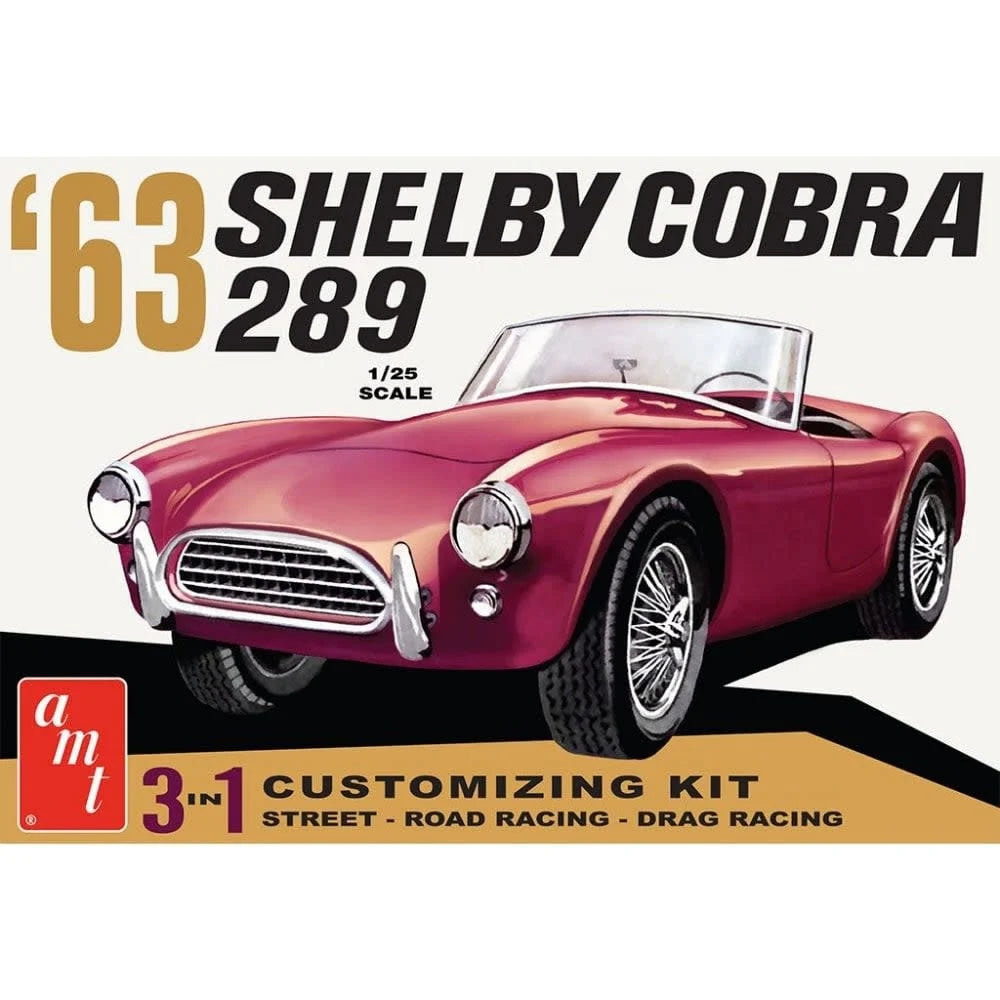 AMT SHELBY COBRA 289 1:25 SCALE MODEL KIT – Railway City Hobbies